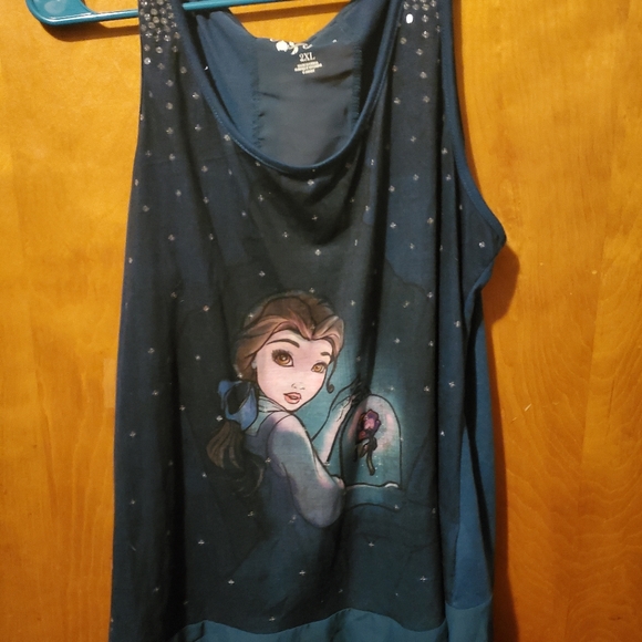 Disney | Tops | Disney Art Of Belle Tank Top Beauty And The Beast ...